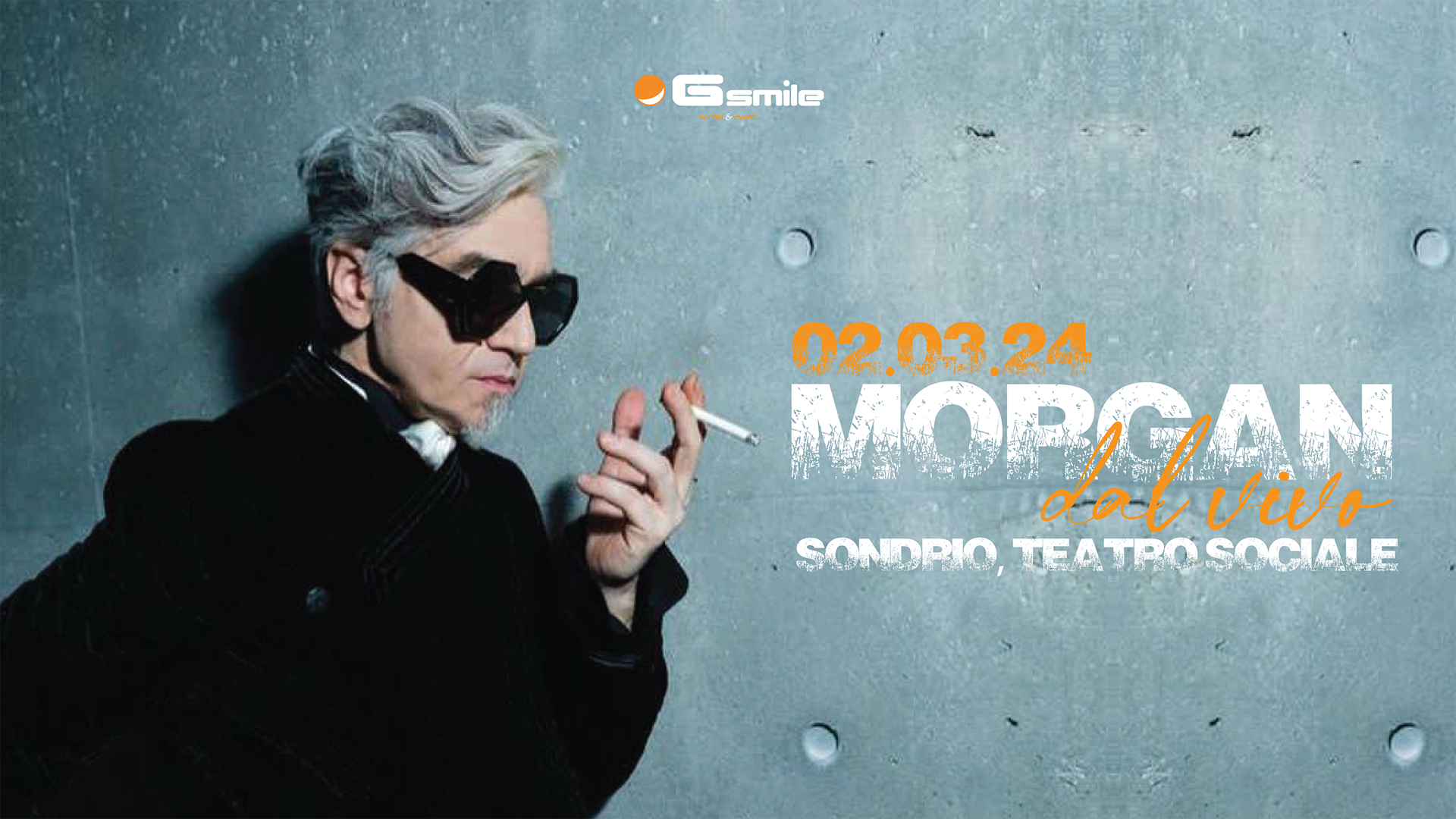 Marco Castoldi, in arte Morga, al teatro sociale di Sondrio