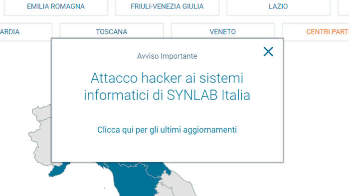 Attacco hacker alla clinica Synlab - Cronaca
